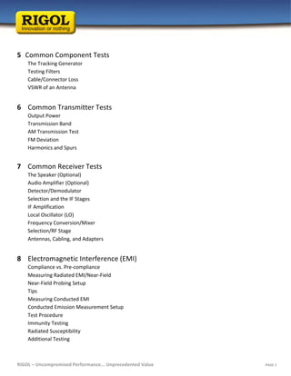 Rigol RF basics_knowledge_applications | PDF