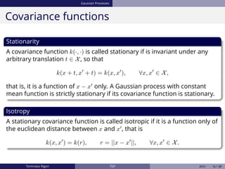 Bayesian regression models and treed Gaussian process models | PPT