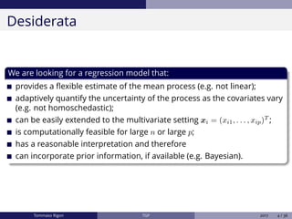 Bayesian regression models and treed Gaussian process models | PPT