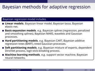 Bayesian regression models and treed Gaussian process models | PPT