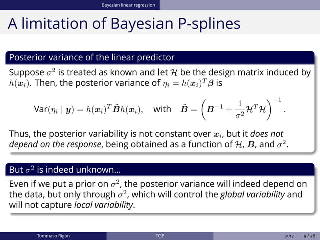 Bayesian regression models and treed Gaussian process models | PPT