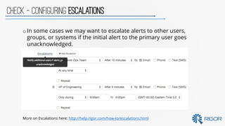 Alerting Overview - Rigor Monitoring | PPT