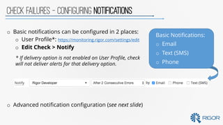 Alerting Overview - Rigor Monitoring | PPT