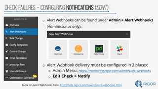 Alerting Overview - Rigor Monitoring | PPT