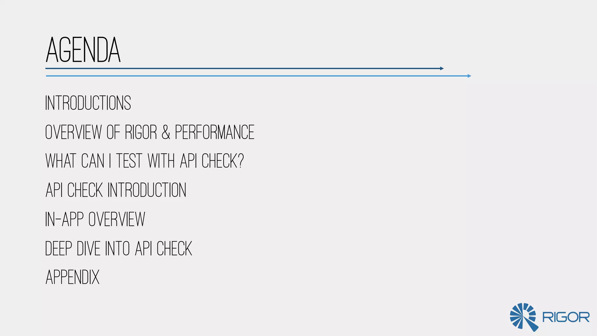 API Check Overview - Rigor Monitoring | PPT