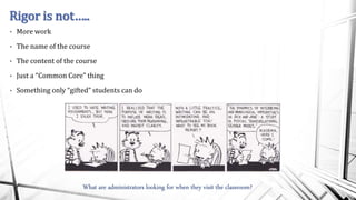 Rigorintheriverwoodclassroom | PPT