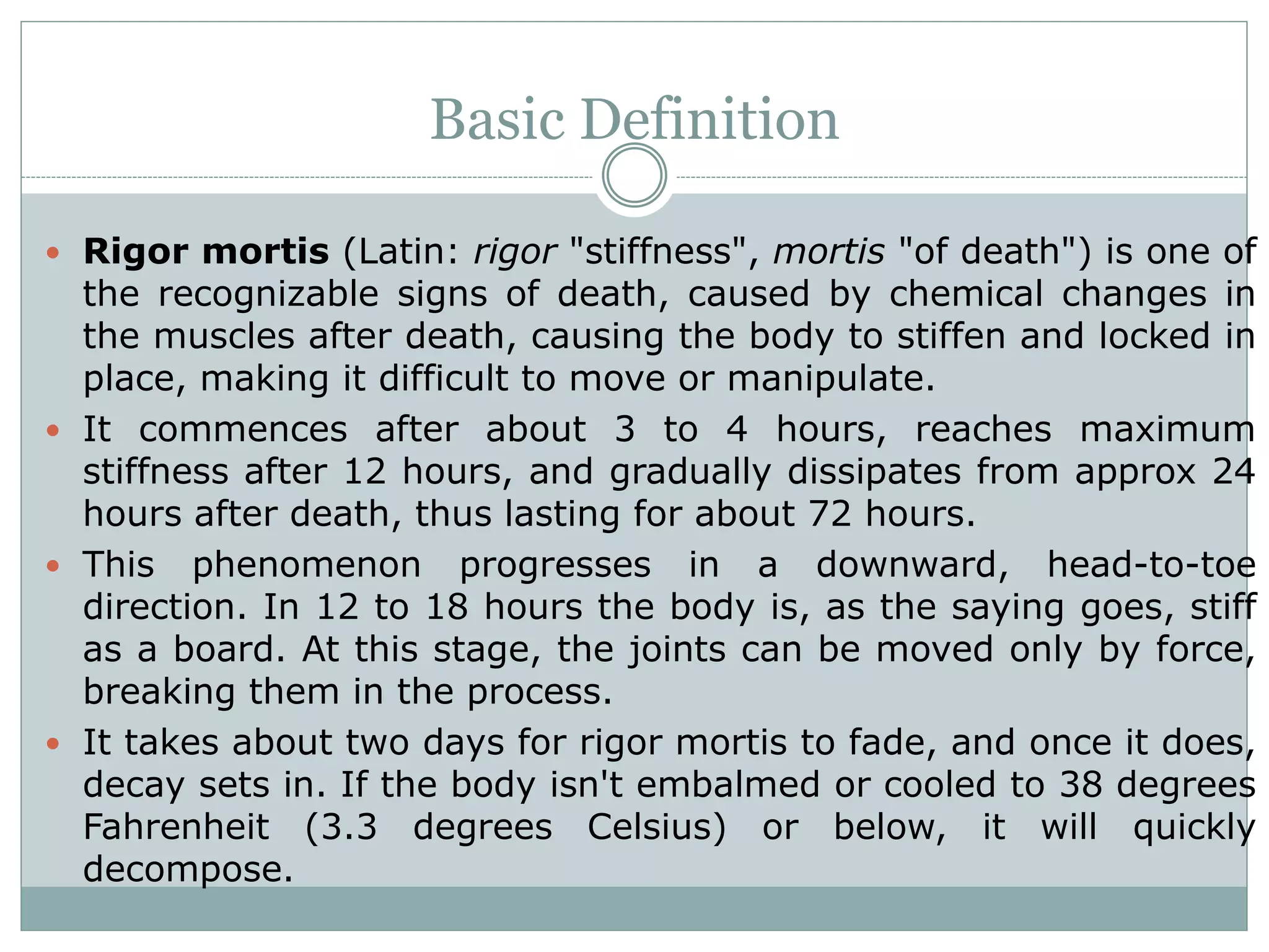 Rigor mortis | PPTX