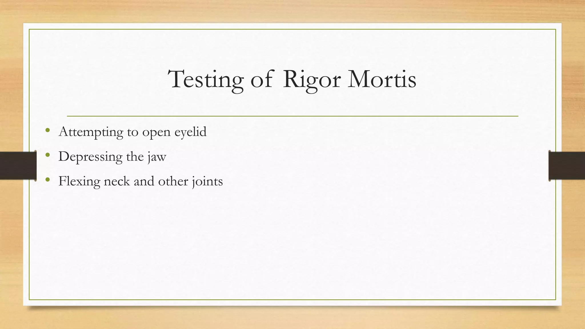 Rigor mortis | PPTX