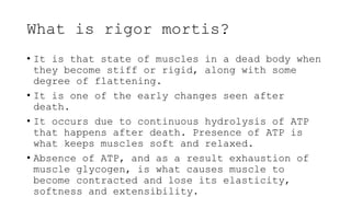 Rigor mortis definition description andm | PPTX