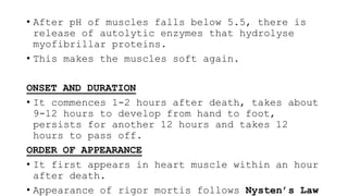 Rigor mortis definition description andm | PPTX