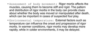 Rigor mortis definition description andm | PPTX