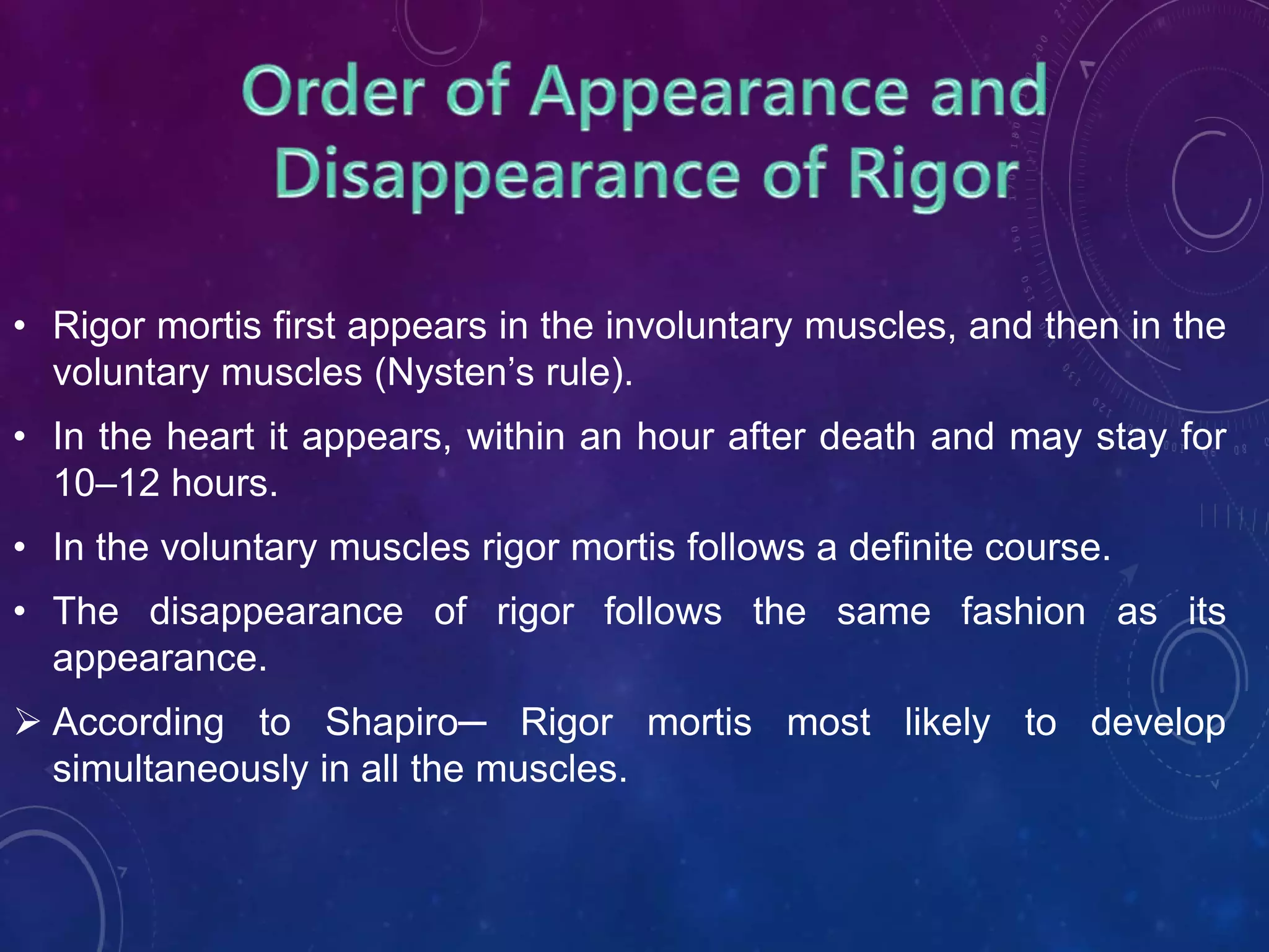 Rigor mortis ppt | PPTX
