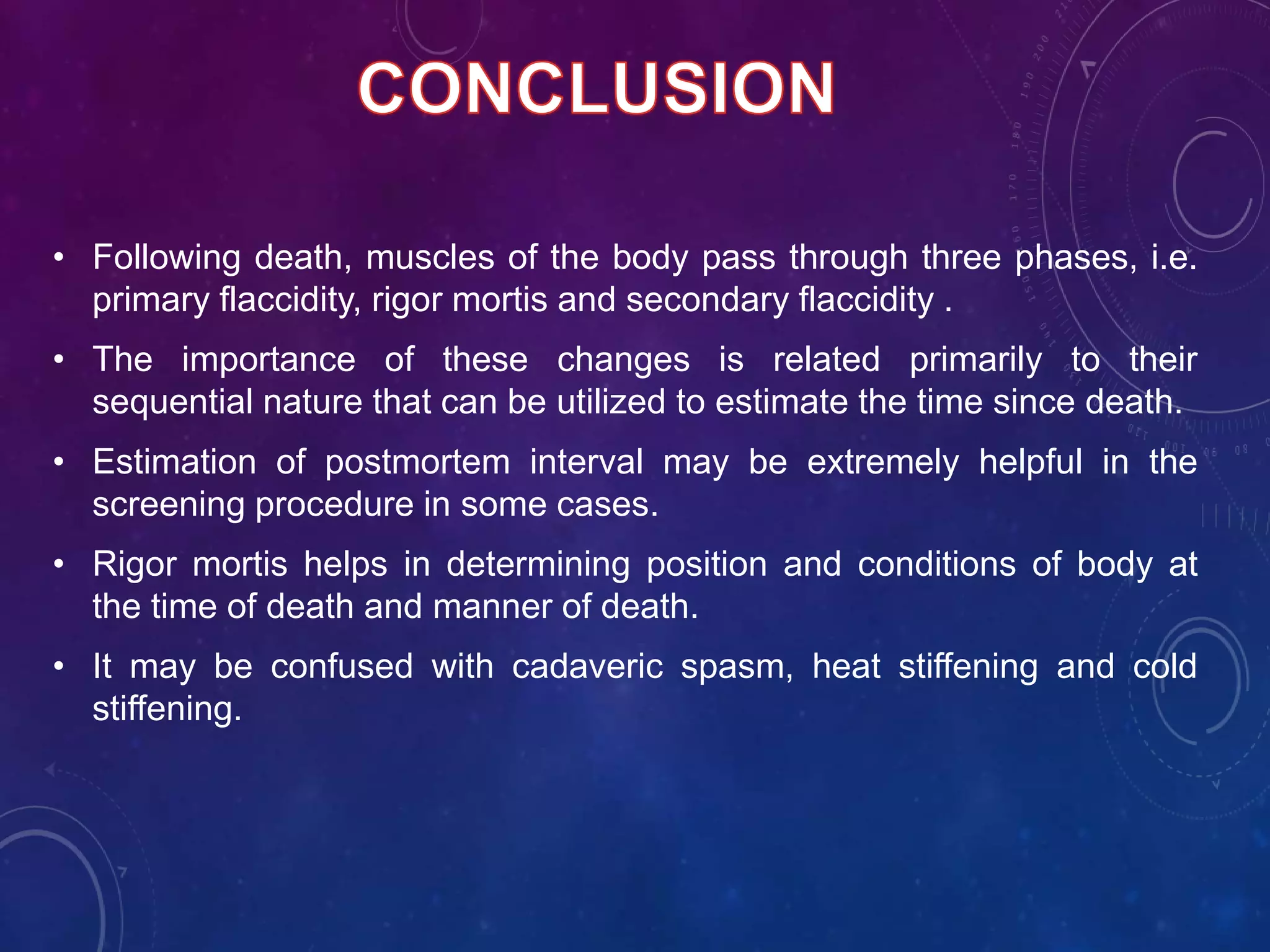 Rigor mortis ppt | PPTX