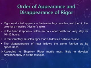 Rigor mortis ppt | PPTX