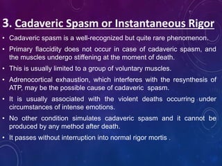 Rigor mortis ppt | PPTX