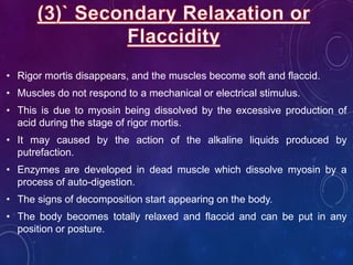 Rigor mortis ppt | PPTX