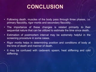 Rigor mortis ppt | PPTX