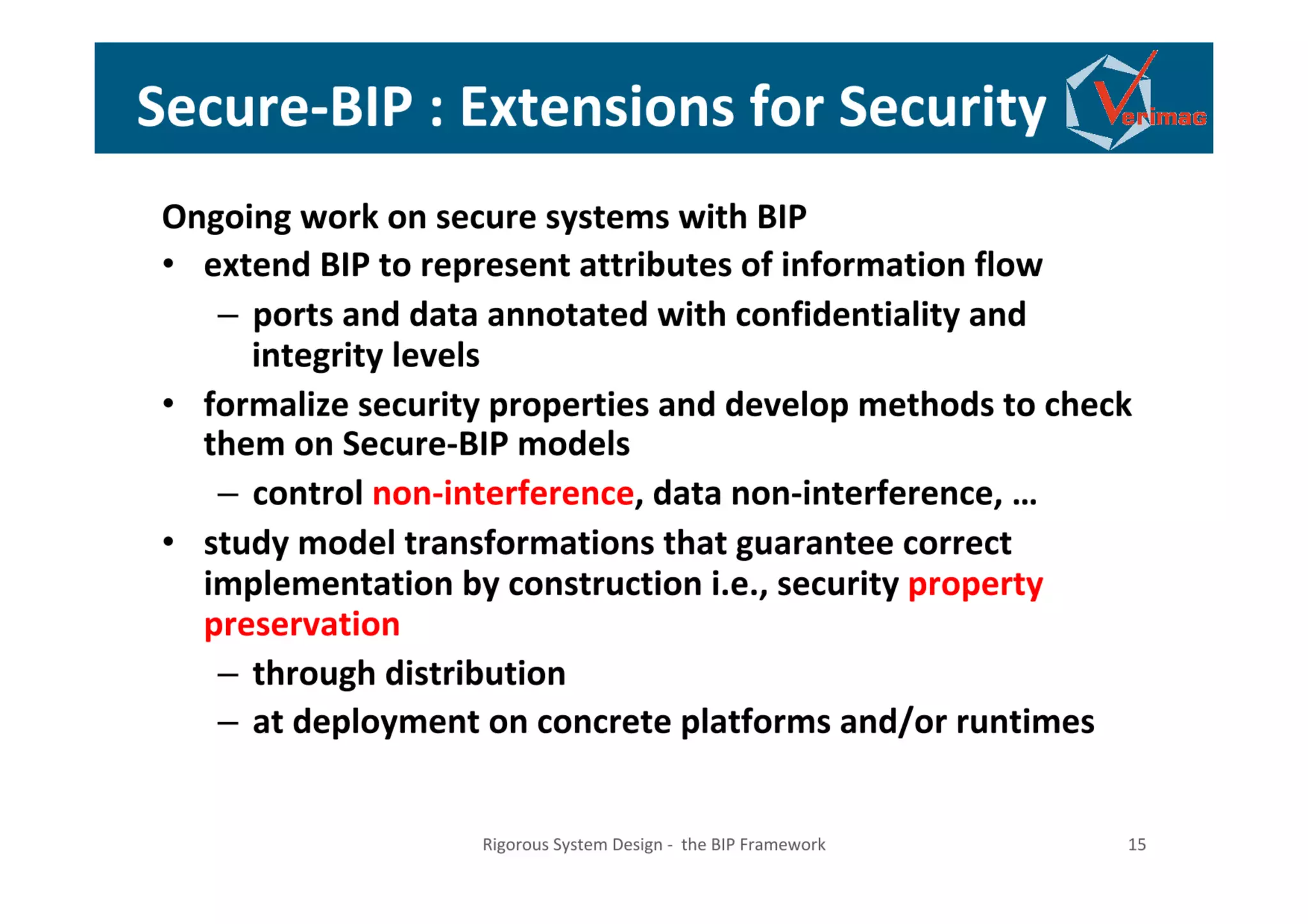 Rigorous system design the bip framework | PPT