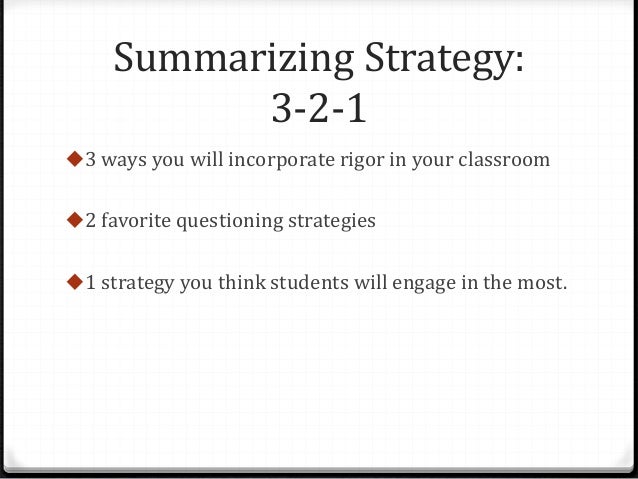 Professional Development: RIGOR