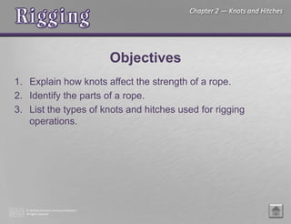 Ua Rigging Chapter 2 knots and hitches | PPT