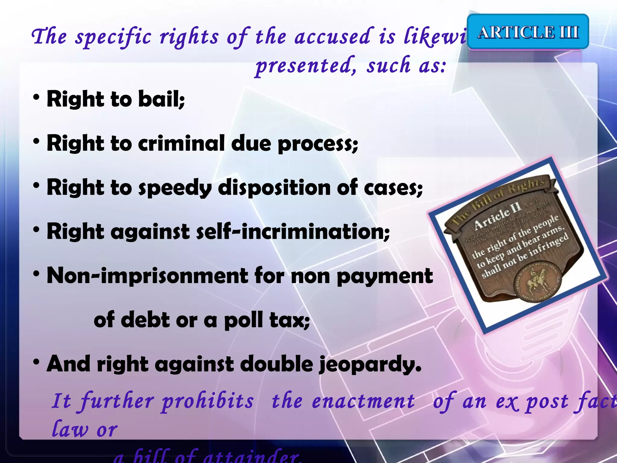 Rigths of accused | PPT