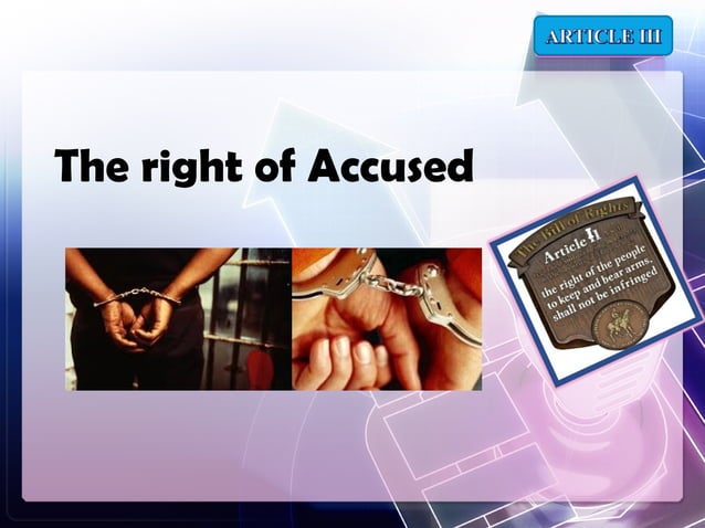 Rigths of accused | PPT | Law