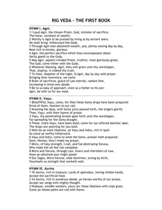 Rig Veda | PDF