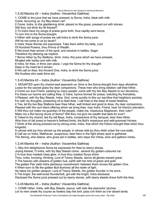 Rigveda meaning a3 c3 | PDF