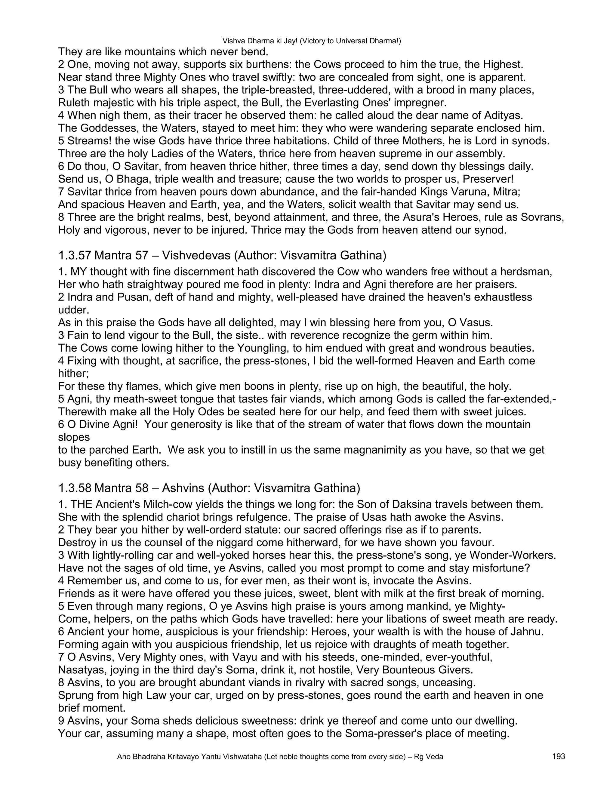 Rigveda meaning a3 c4 | PDF