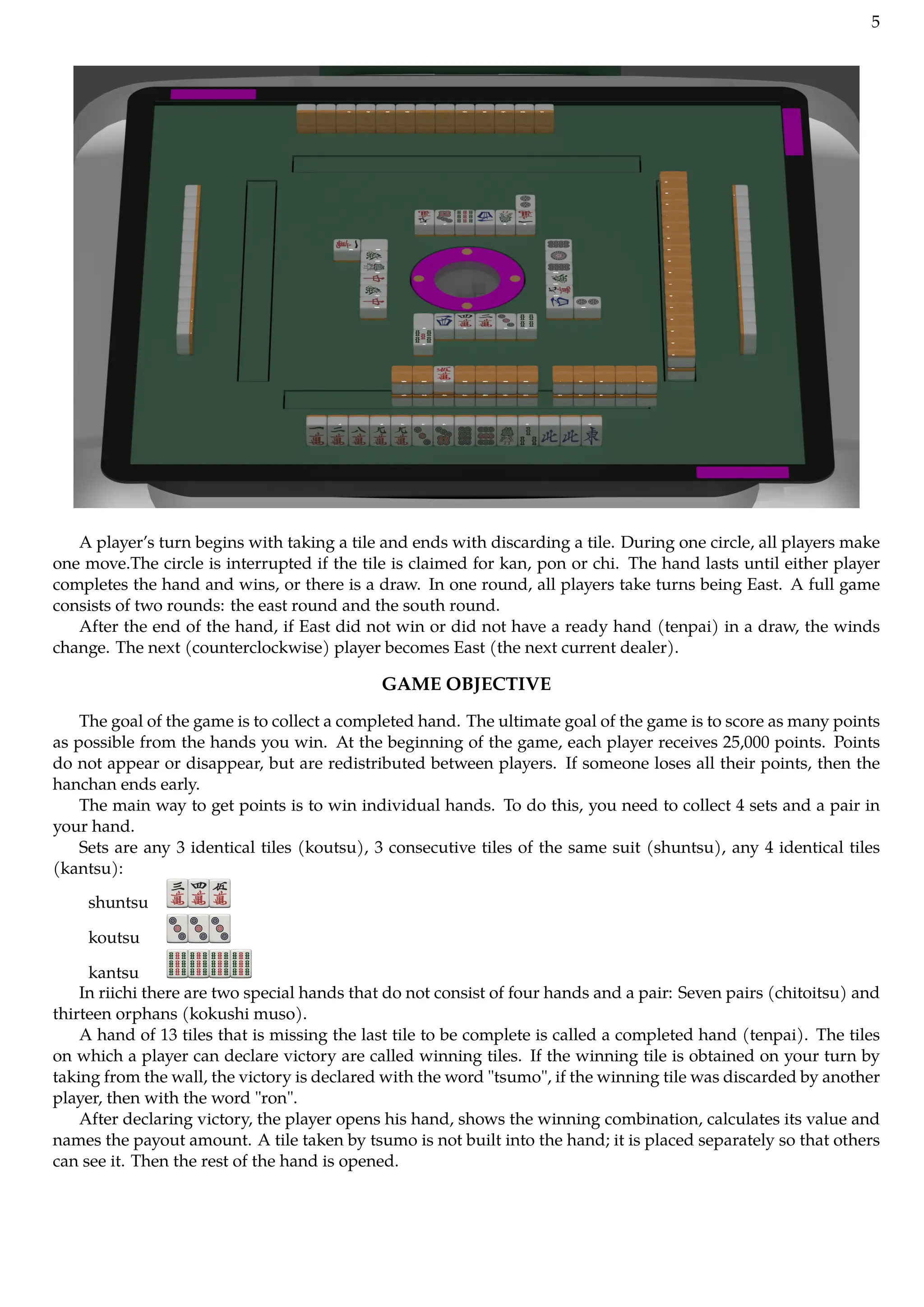 Rules of Japanese Mahjong (Riichi Mahjong) | PDF