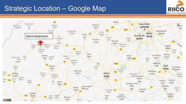 RIICO industrial area Karni Extension, Bikaner, Rajasthan | PPTX | Rail ...
