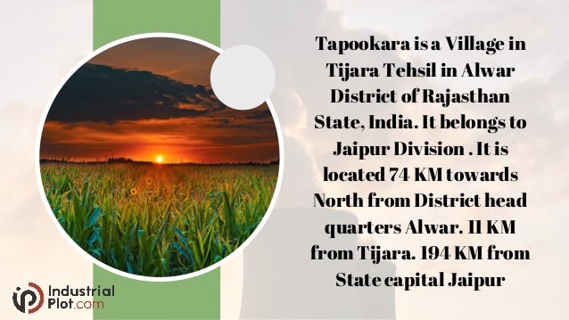 Riico Tapukara Industrial Area, Khuskhera, Alwar - IndustrialPlot.Com