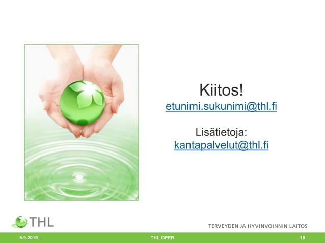 Riitta Konttinen, THL, Terveydenhuolto | PPT