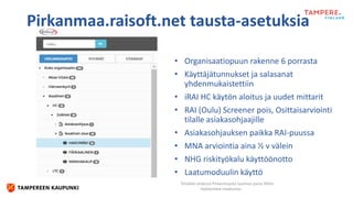 Pirkanmaan luotsiveneessa - Riitta Sernola - RAI-juhlawebinaari 6.11.2020
