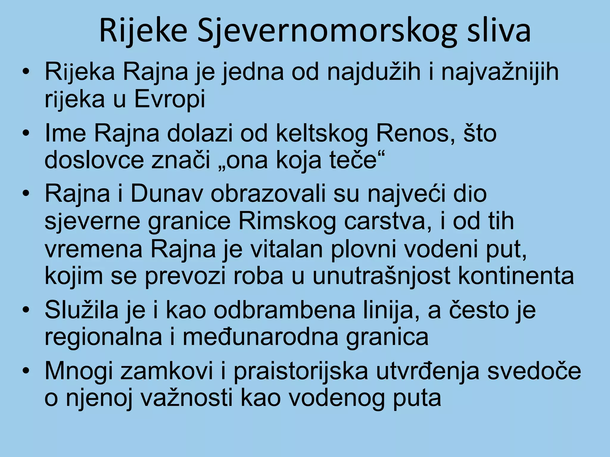 Rijeke i jezera Evrope | PPTX