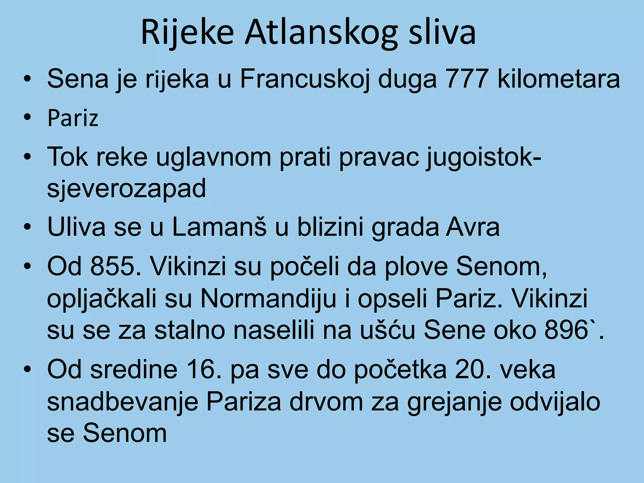 Rijeke i jezera Evrope | PPTX
