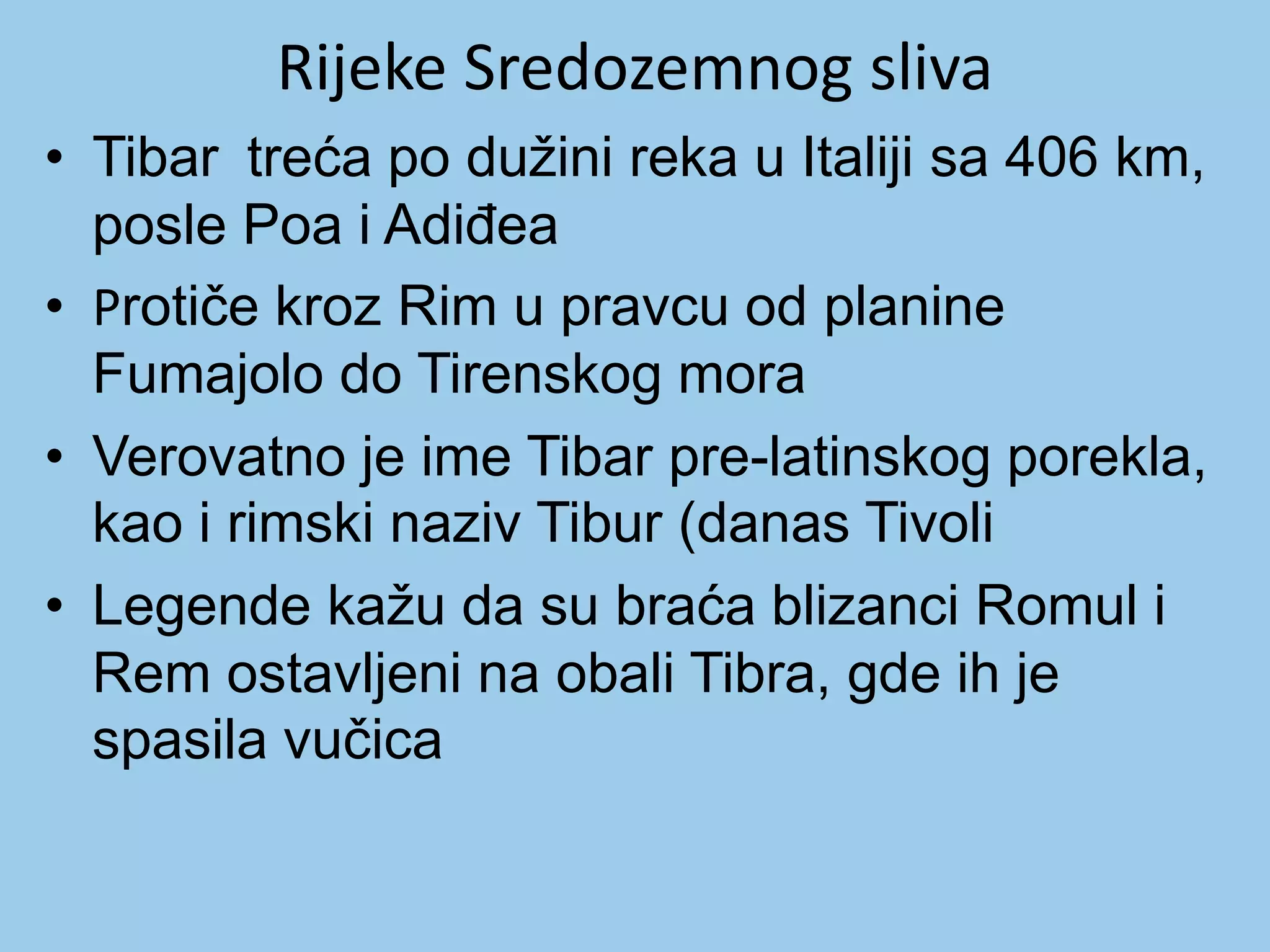Rijeke i jezera Evrope | PPTX