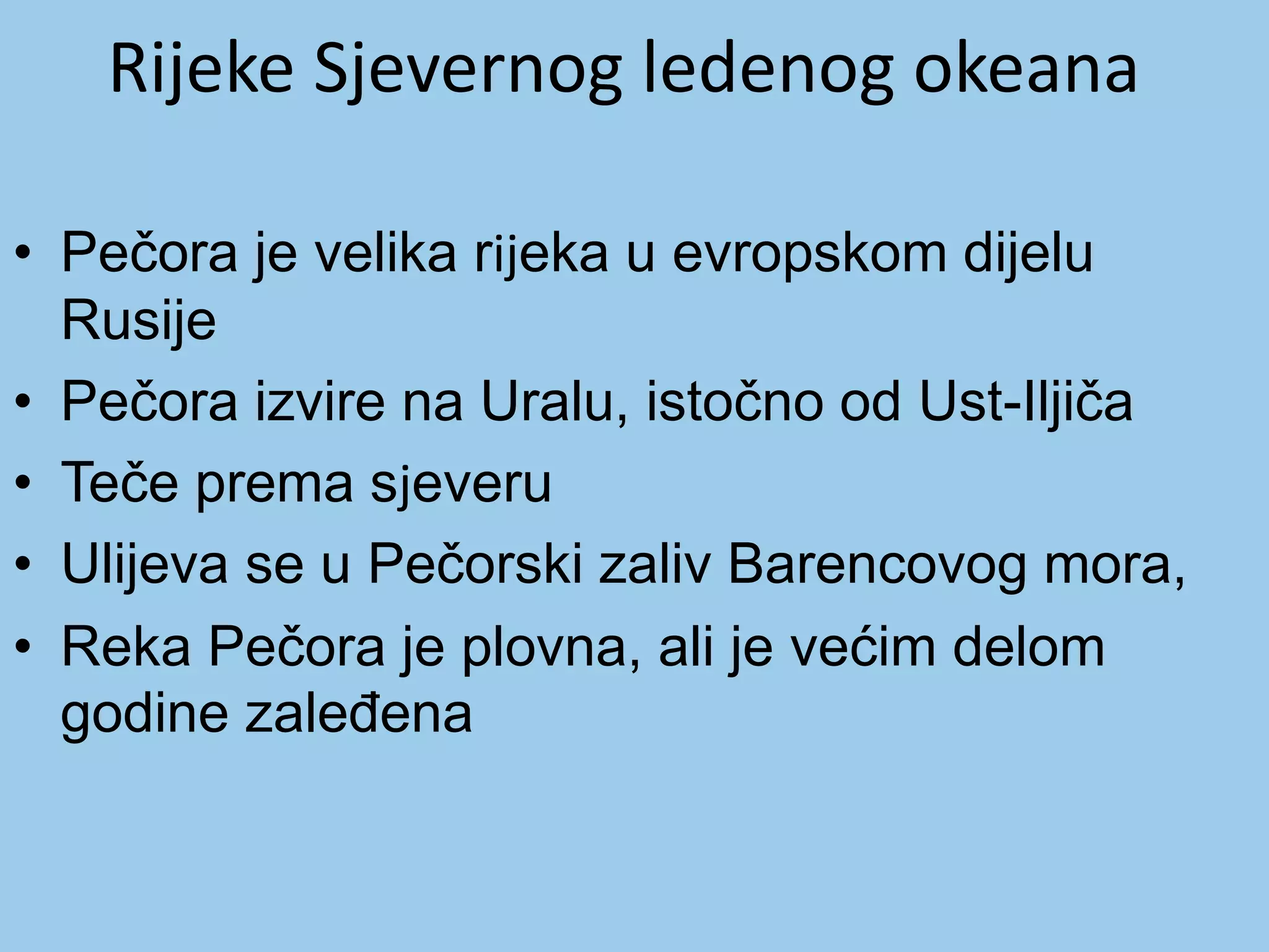 Rijeke i jezera Evrope | PPTX