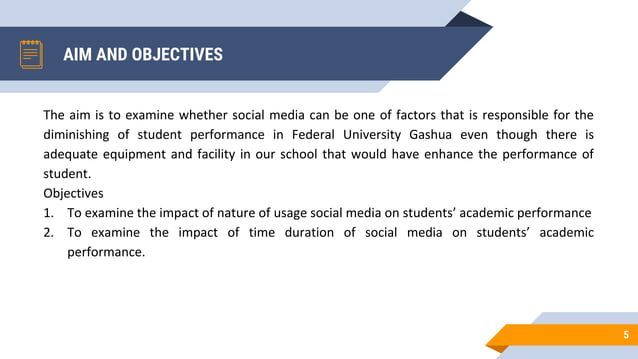 EFFECT OF SOCIAL MEDIA ON STUDENT’S ACADEMIC PERFORMANCE IN FEDERAL ...