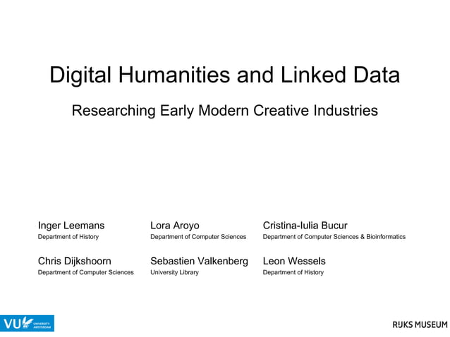 Digital Humanities and Linked Data | PDF