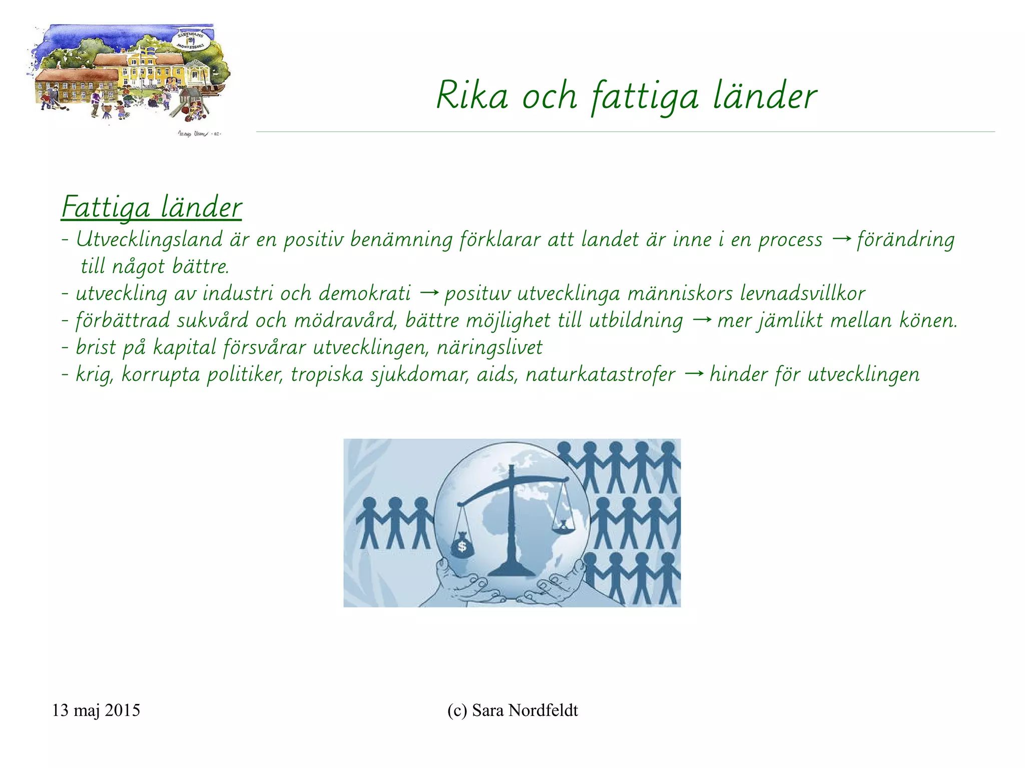 Geografi- Rika och fattiga länder | PDF