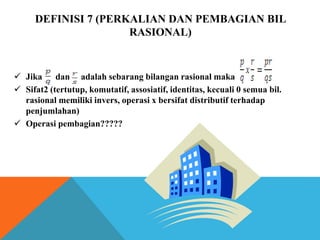 Rika puspitasari 1830206115 bilangan rasional | PPT