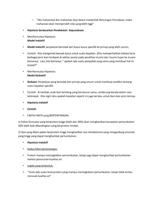 Riki 3 memformulasi hipotesis | DOCX