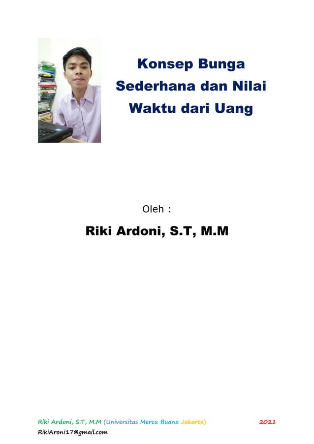 Konsep Bunga Sederhana dan Nilai Waktu dari Uang - Riki ardoni | PDF
