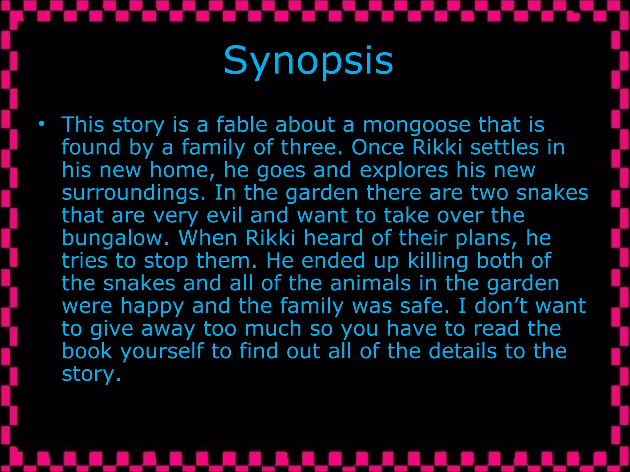 Rikki Tikki Tavi | PPT