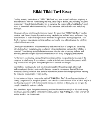 Rikki Tikki Tavi Essay.pdf