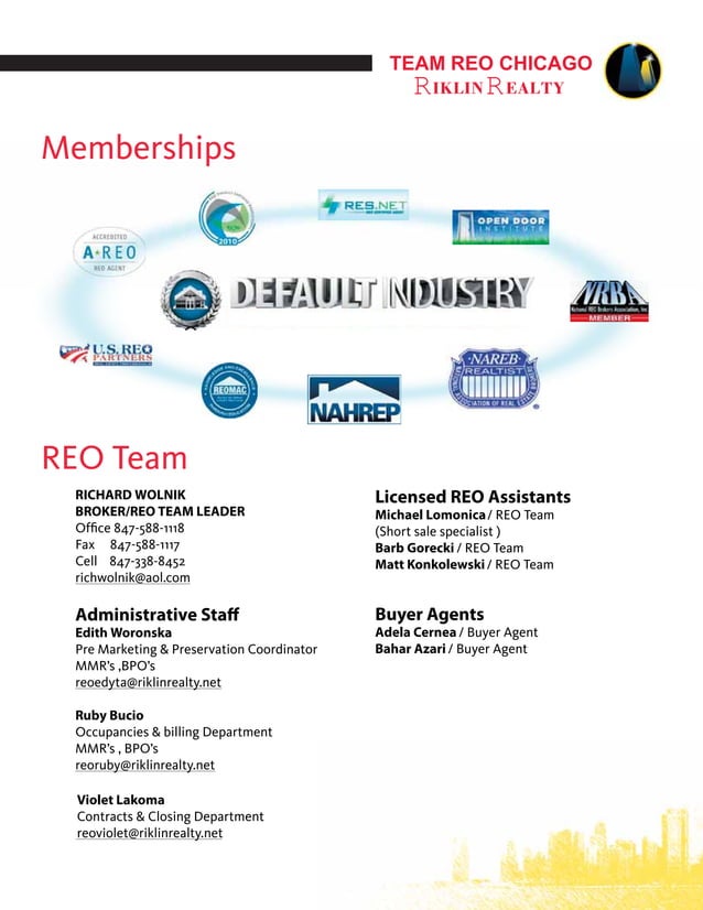 Riklin Realty / Team REO Chicago | PDF