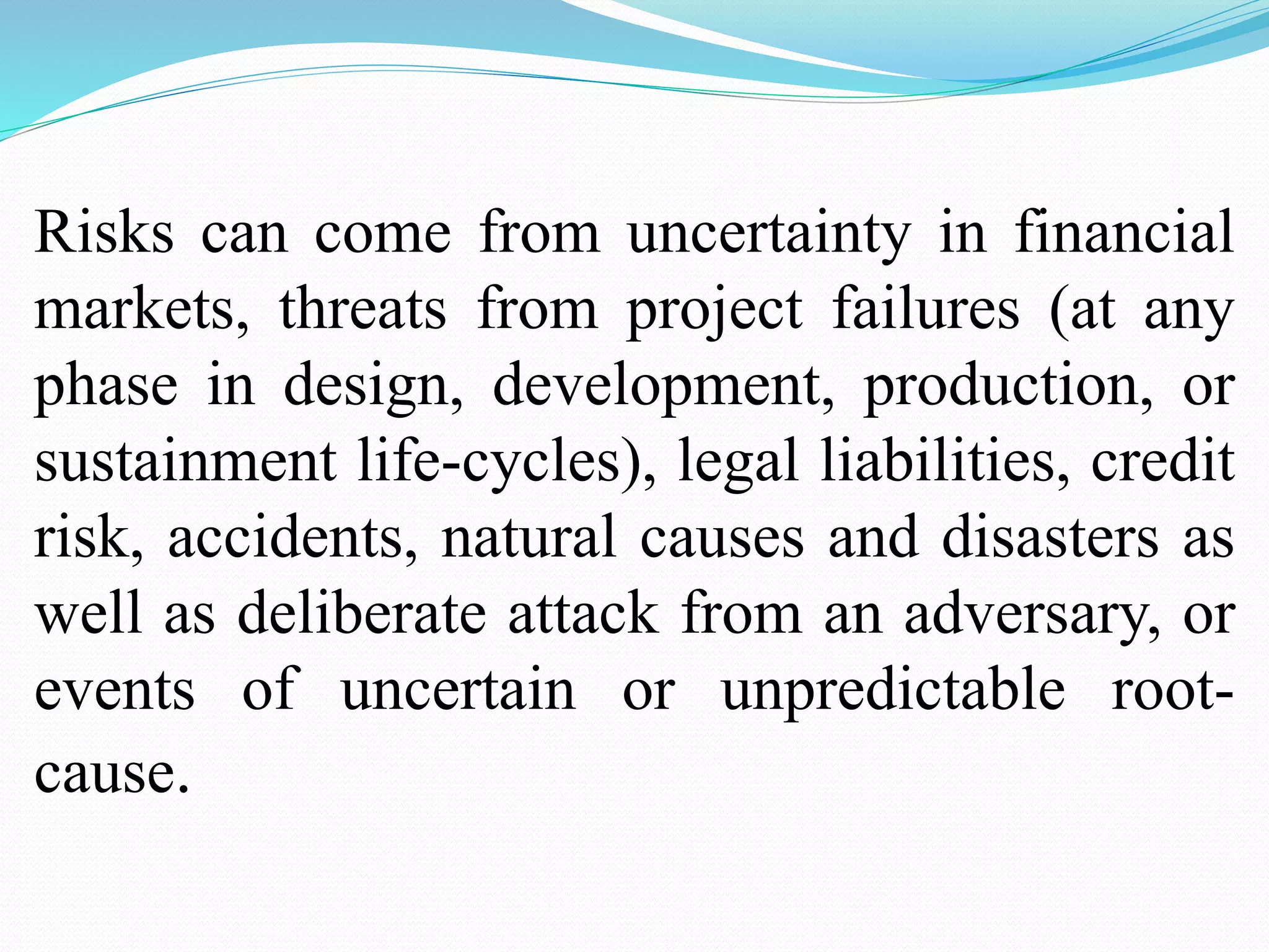 Risk management in finance | PPTX