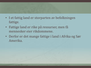 Rik og Fattig | PPTX