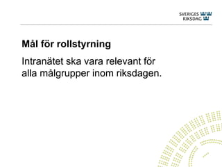 Riksdagen / Jessica Bodin - Nordic Intranet Summit 2015-05-25 | PPTX